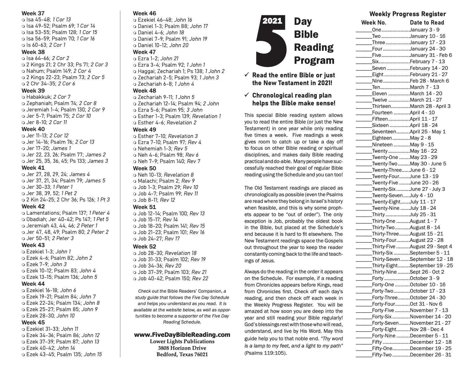 2021 Bible Reading Plan Our Savior s Palm Springs 2021 Bible Reading Plan Our Savior s Palm Springs